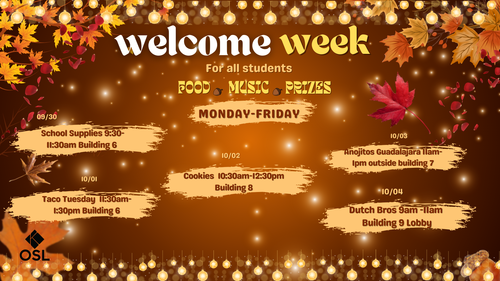 KLAMATH Community College | Welcome Week Anojitos Guadalajara